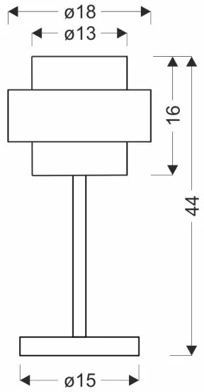 Stolní lampa SPIEGA 1xE27/60W/230V zlatá/černá
