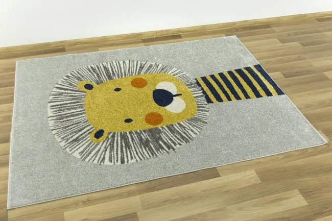 Dětský koberec EMILY KIDS 2360A Lev šedý
