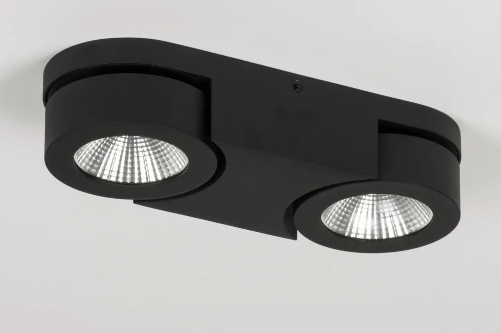 Stropní designové LED svítidlo do chodby AV Black II
