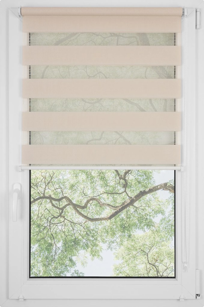 Roleta Den Noc neinvazivní soft Ecru 30x150 cm