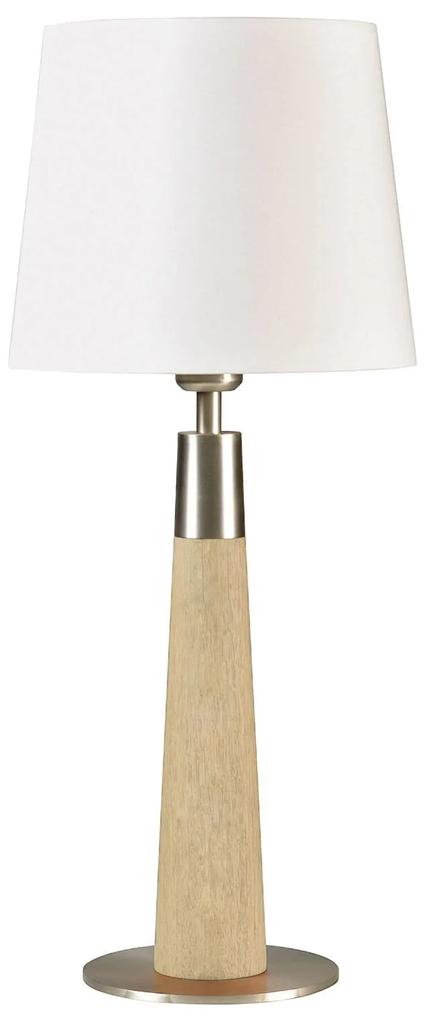 HerzBlut Conico stolní lampa bílá, dub, 58cm