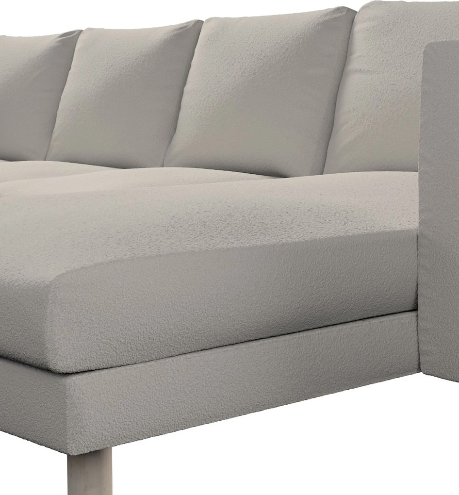 Potah na pohovku IKEA Norsborg 4-místná se šezlongem barva béžová látka pletený vzor