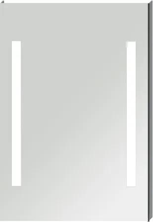 Clear zrcadlo na hliníkovém rámu s integrovaným LED osvětlením 55 x 81 cm, JIKA