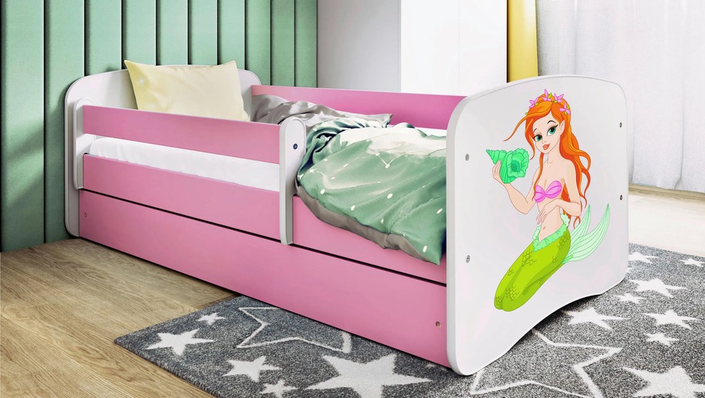 XXXLutz POSTEL PRO DĚTI A MLÁDEŽ 80/160 cm, bílá, pink MID.YOU - Dětské pokoje sestavy - 00214200023T