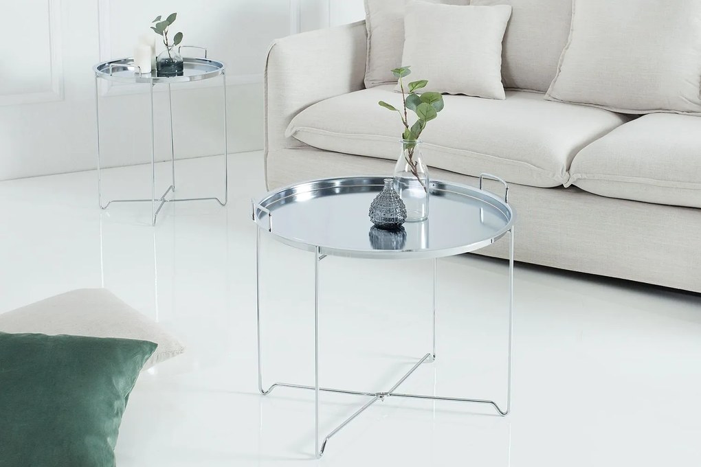 Konferenční stolek Maroko / stříbrný