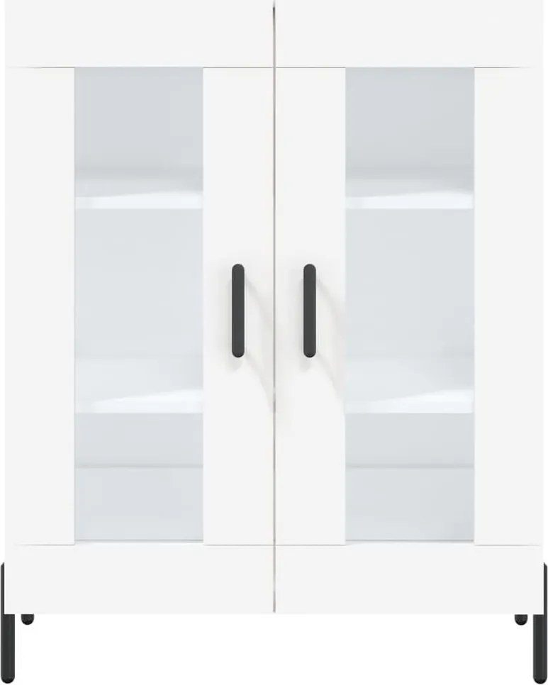 vidaXL Skříň highboard 69,5 x 34 x 180 cm kompozitní dřevo [3198281] Barva: Bílá