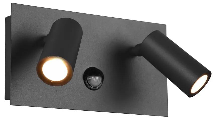 Tmavě šedé LED nástěnné svítidlo Tunga – Trio
