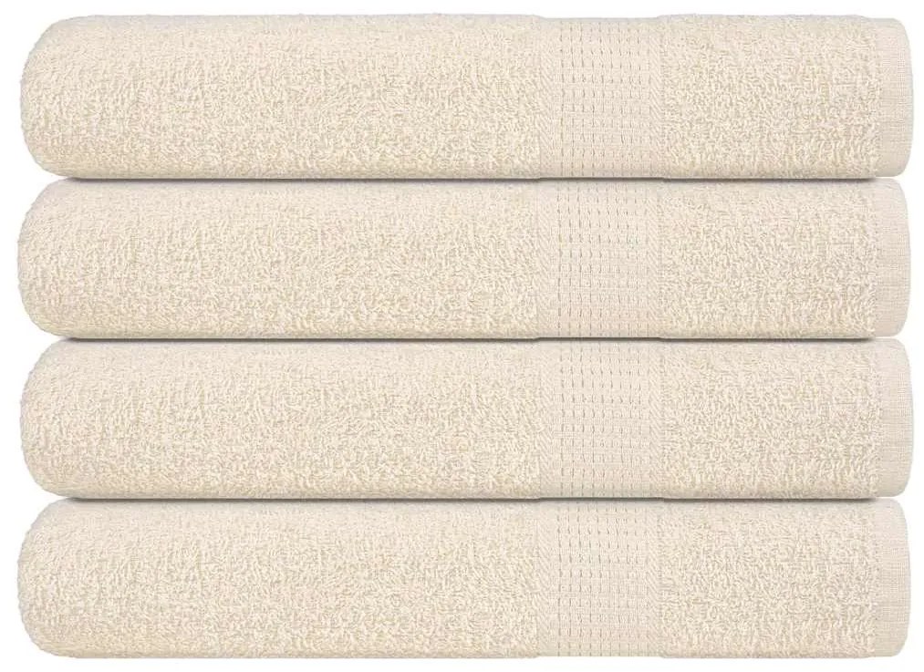 Saunové osušky FROGN 4 ks krémové 80x200 cm 360 g/m² 137008