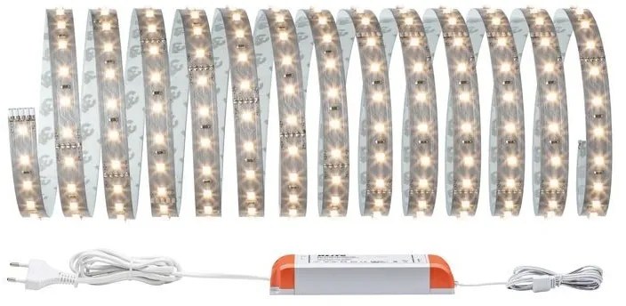 LED pásek MaxLED 500 - základní sada 5 m teplá bílá, stříbrnošedá 706.04 - PAULMANN