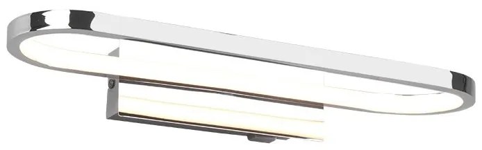 Trio 283770106 led nástěnné svítidlo gianni 1x17w | 1700lm | 3000k | ip44 - vypínač na těle, chrom