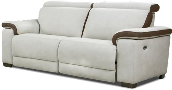 Pregio Italia sofa&relax Moderní polohovací sedačky DEKTRA Provedení: 3místná 1 polohování, Vzorník látek: tekno fibra 32 grey