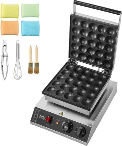 25PCS 43 mm Mini holandský palačinkář komerční Dorayaki Baker 1700 W