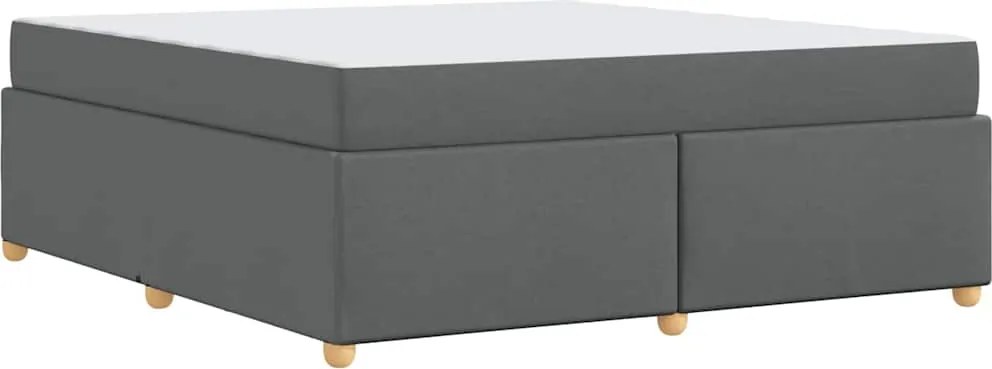 Rám postele s matrací Tmavě šedá 180 x 200 cm textil 3399371