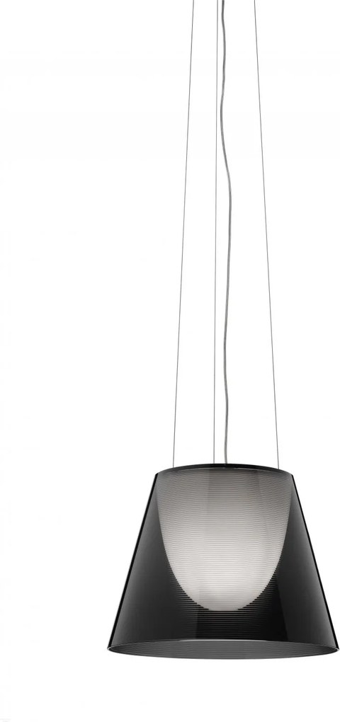 Flos F6257030 KTribe S2, designové závěsné svítidlo, 1x150W E27, kouřová, prům. 39cm