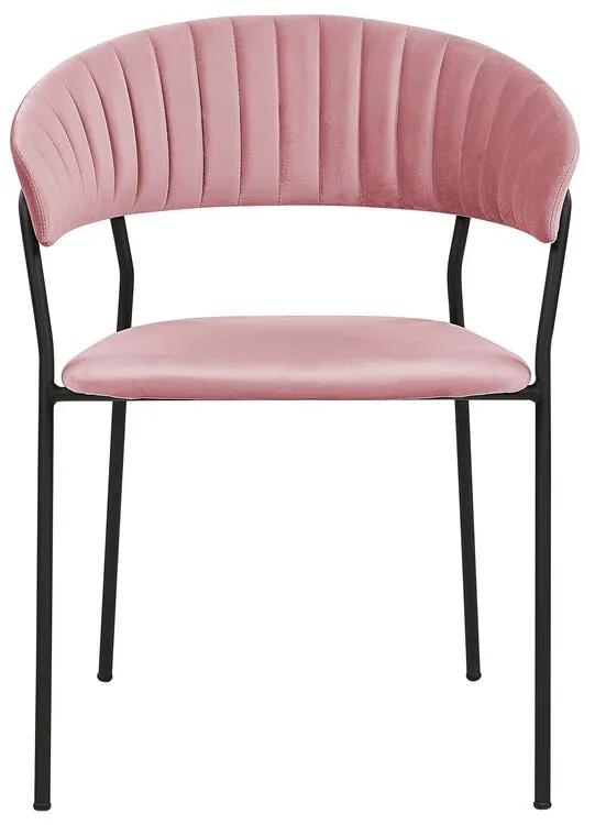 Set 2 ks jídelních židlí Marza (růžová). 1081249