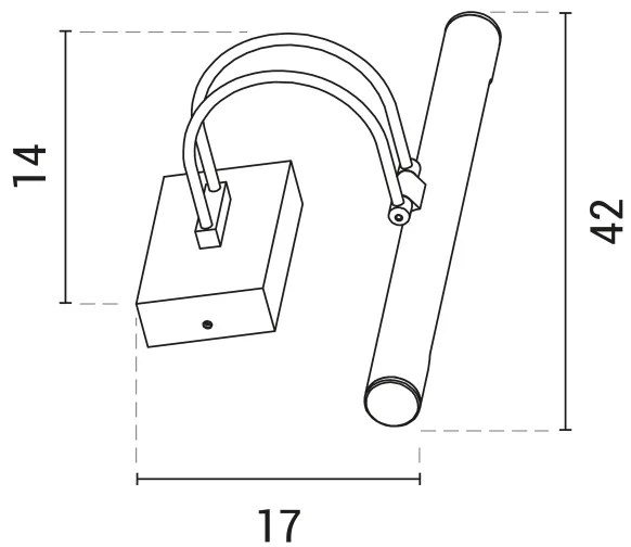 LED Obrazové svítidlo LED/9W/230V 3000K 42 cm chrom