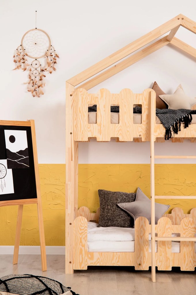 Adeko Dětská patrová postel KAIKO P Velikost postele: 160x70 cm Barva: dekor přírodní dřevo přírodní