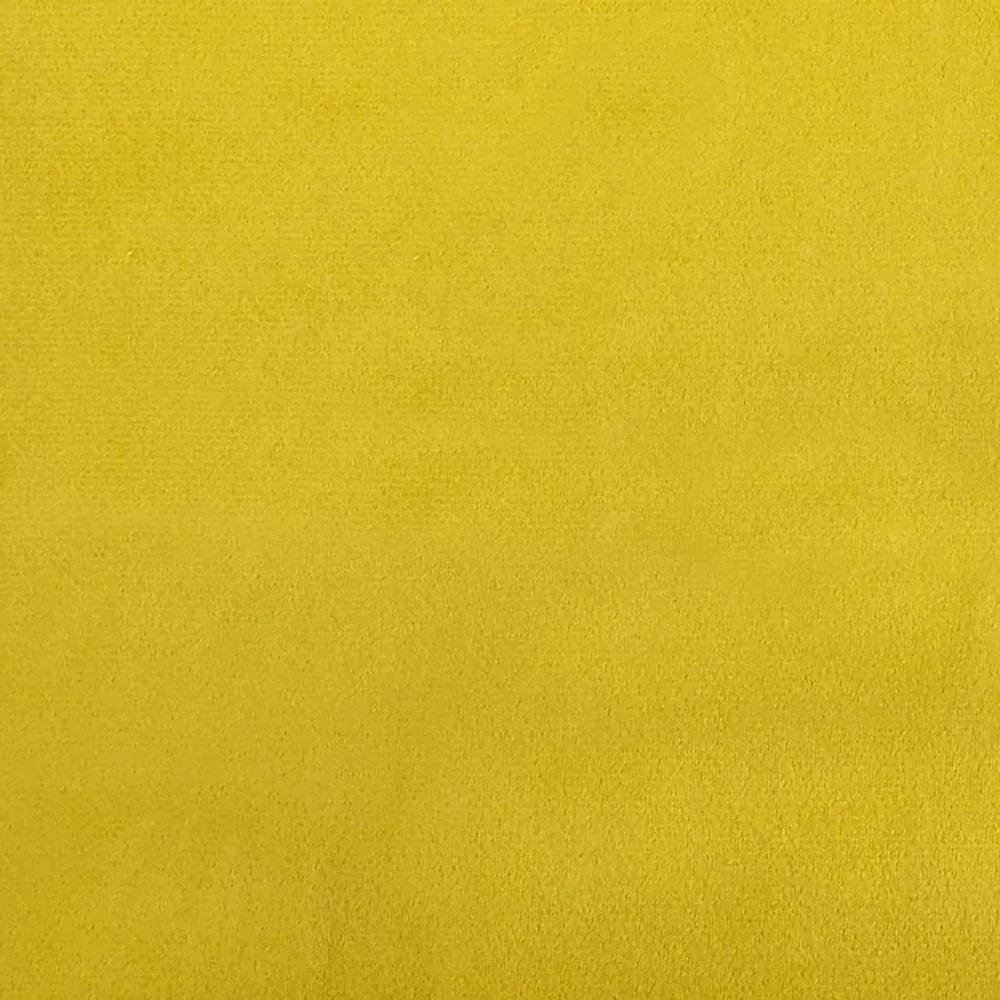 Petromila 2místná pohovka žlutá 140 cm samet