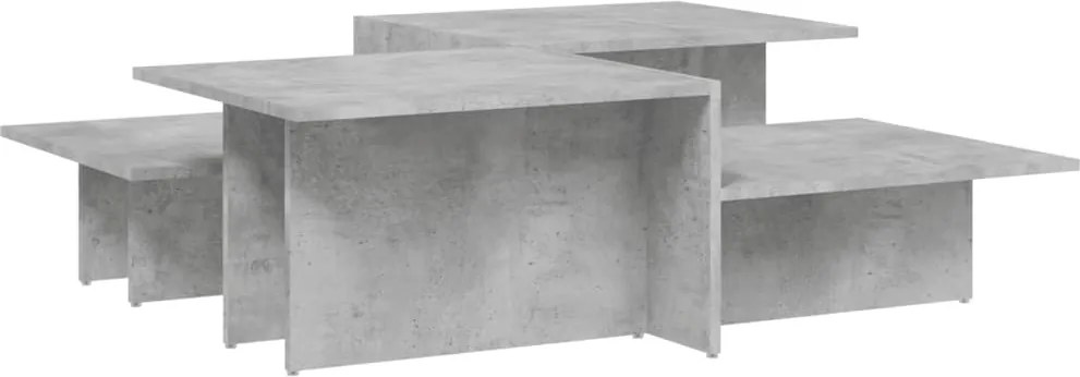 Konferenční stolky 2 ks betonově šedé kompozitní dřevo 3216153
