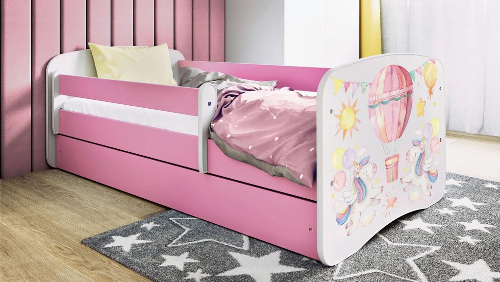 XXXLutz POSTEL PRO DĚTI A MLÁDEŽ 80/160 cm, bílá, pink MID.YOU - Dětské pokoje sestavy - 00214200021X