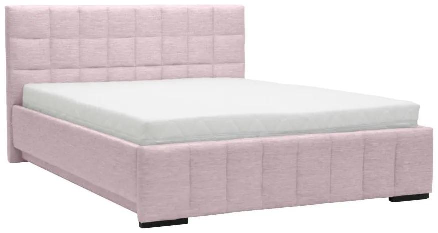 Světle růžová dvoulůžková postel Mazzini Beds Dream, 160 x 200 cm