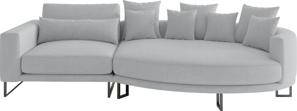 XXXLutz POHOVKA BIG SOFA, textil, šedá Livetastic - Pohovky - 001968009109