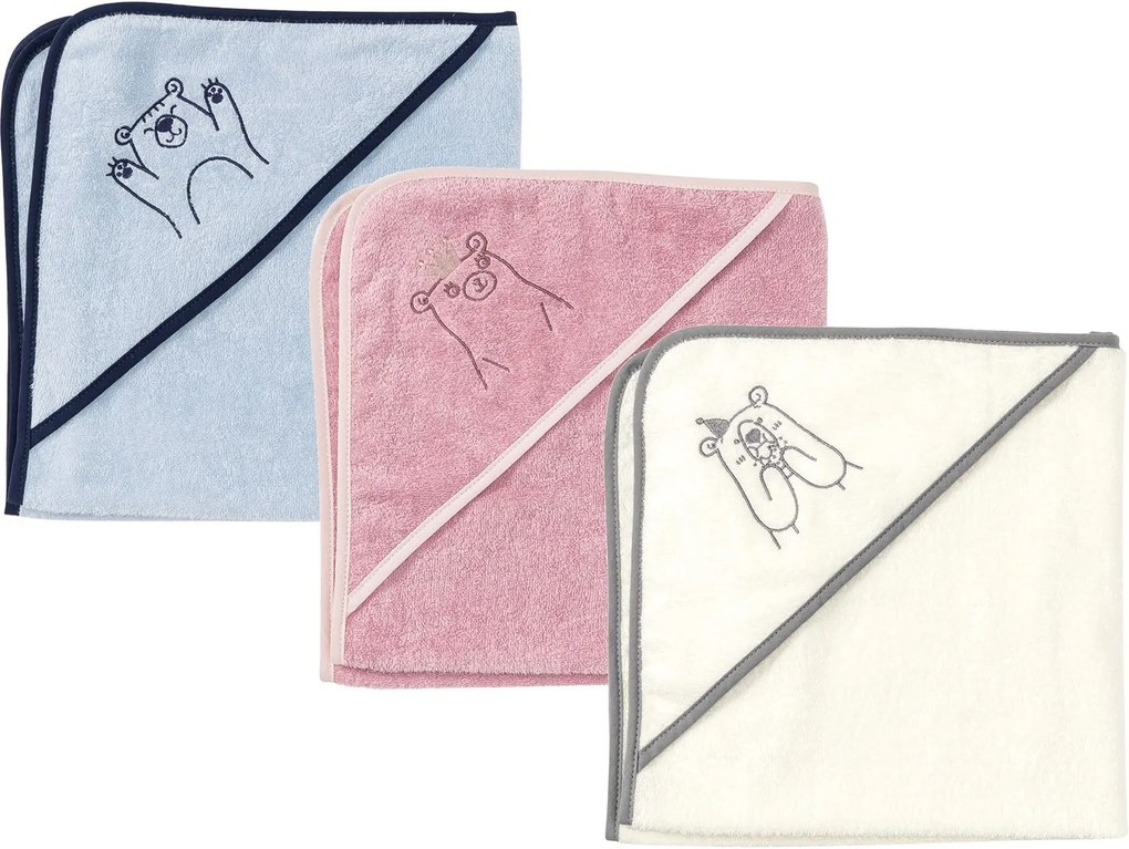 LUPILU® PURE COLLECTION Dětská osuška s kapucí