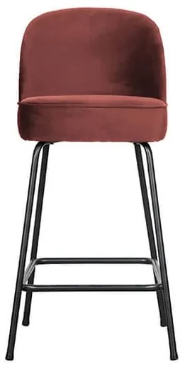 Barová židle vogue velvet červená 64 cm MUZZA