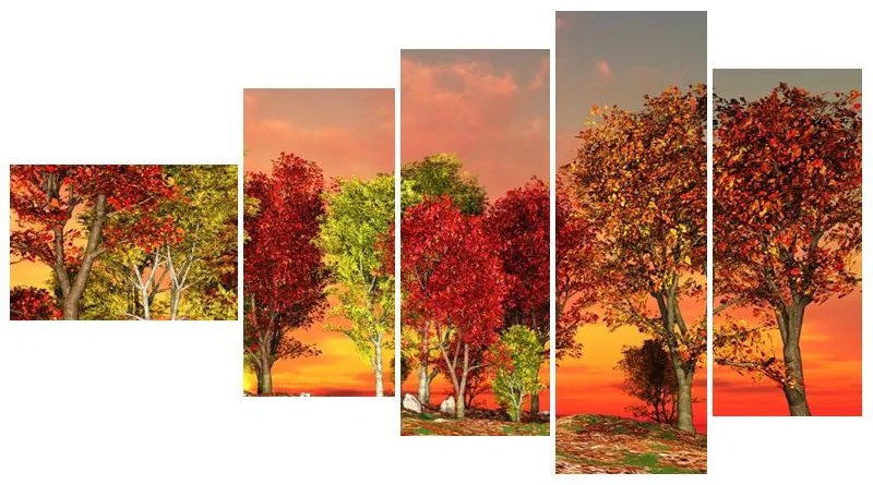 Obraz barevných stromů (110x60 cm), 40 dalších rozměrů