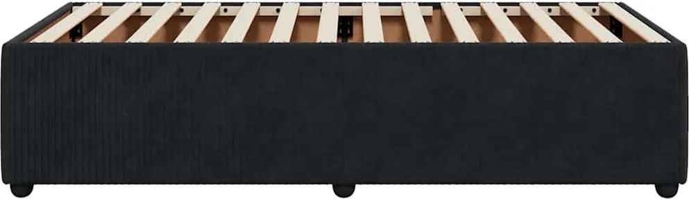 Rám postele černá 90 x 200 cm samet 3284984