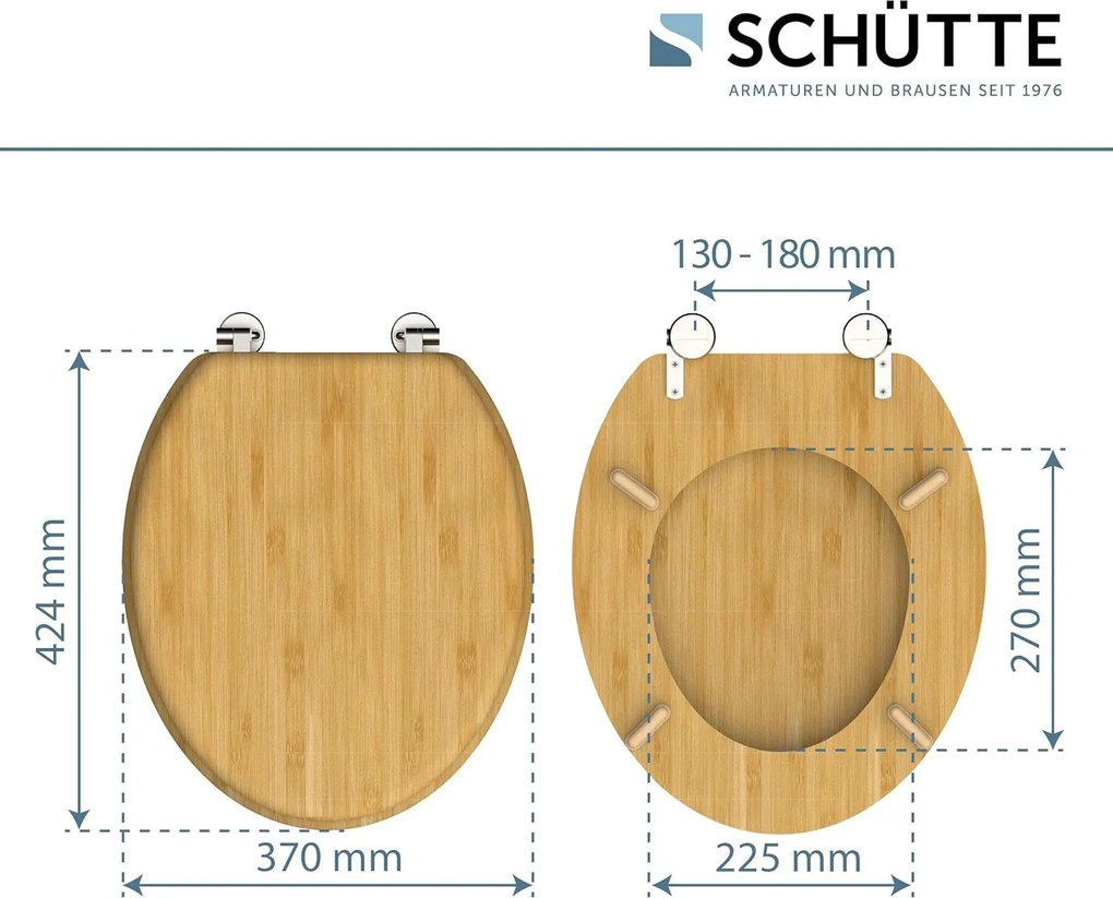 Eisl Sanitär WC prkénko Natural Bambus 81001