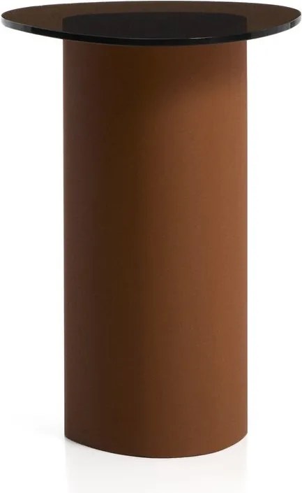 Odkládací stolek se skleněnou deskou 47x48 cm Olir – Kave Home