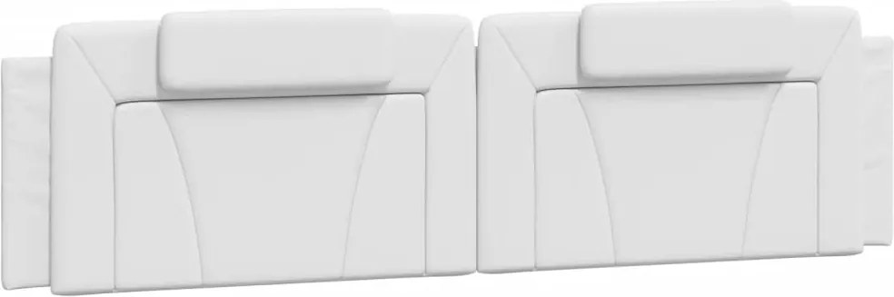 Postel Viana s matrací bílá 200 x 200 cm umělá kůže 3208818