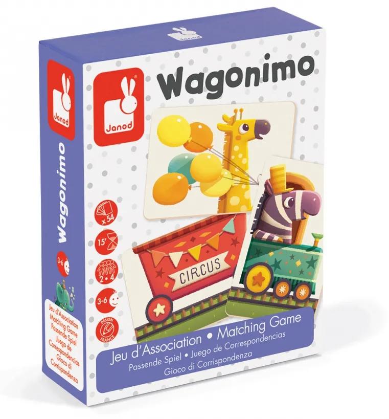 Karetní hra Zvířátka ve vlaku Wagonimo 3+