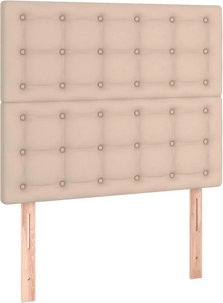 Čelo postele Cappuccino 80x5x118/128 cm umělá kůže 3116409