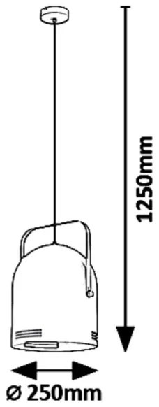 Rabalux 7016 - Lustr na lanku MINUET 1xE14/40W/230V