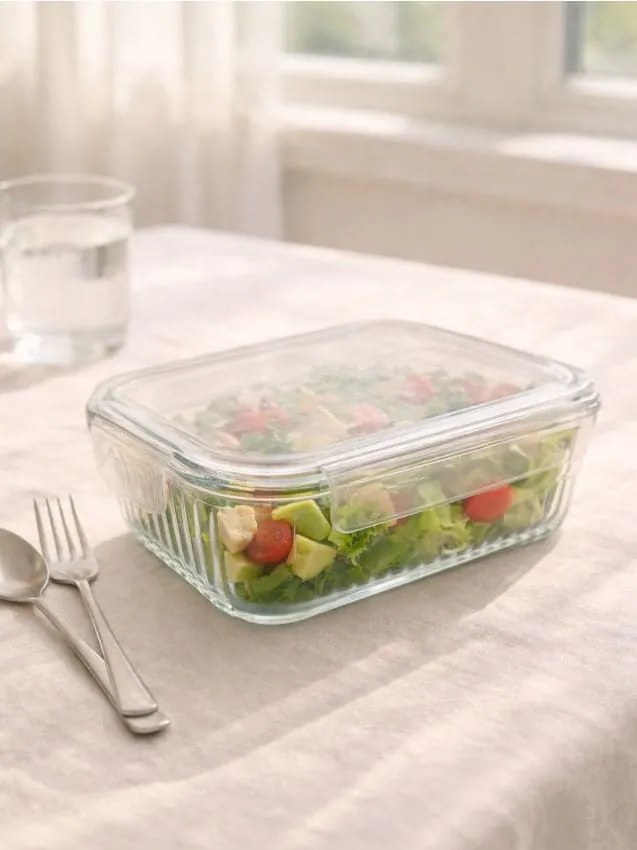 Sinsay - Transparentní lunch box s víkem - clear