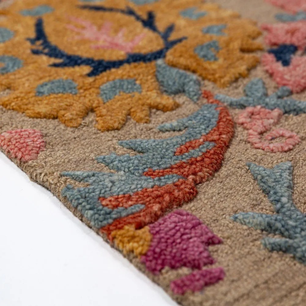 Ručně tkaný vlněný koberec 160x230 cm Amira Floral – Flair Rugs