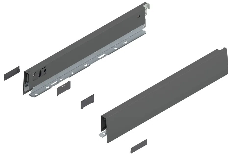 BLUM Bočnice Merivobox orion šedá matná "N" L+P Jmenovitá délka [mm]: 400