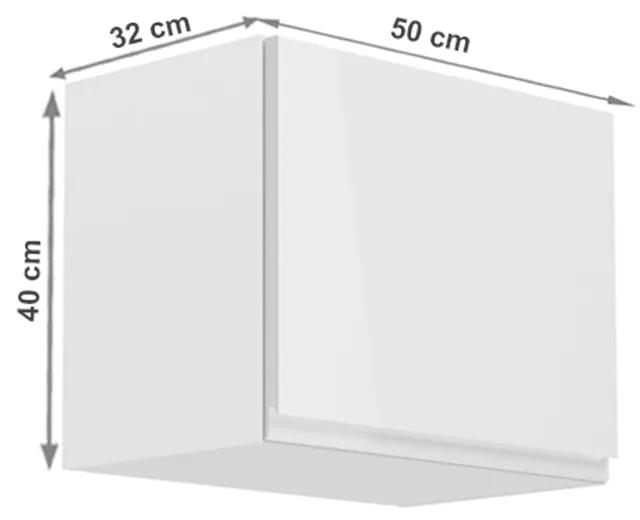 Horní kuchyňská skříňka G50K Aurellia (bílá + lesk bílý). 1015731