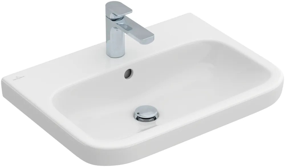 Villeroy & Boch ARCHITECTURA - Umyvadlo, 650x470x180 mm, s přepadem, bílá Alpin CeramicPlus 4188KGR1