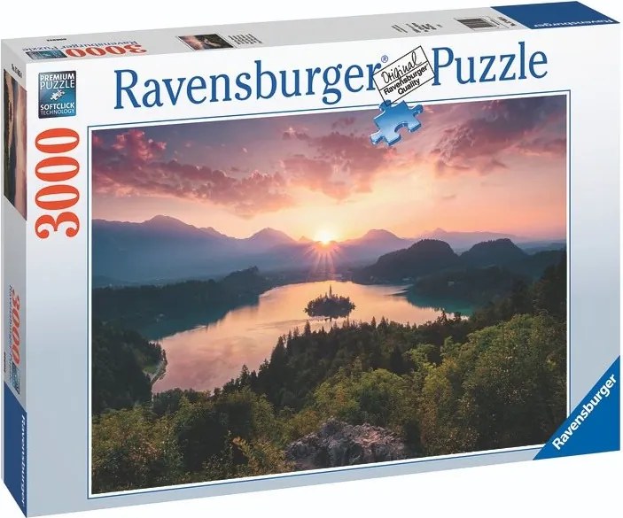 Puzzle jezero bled, slovinsko 3000 dílků