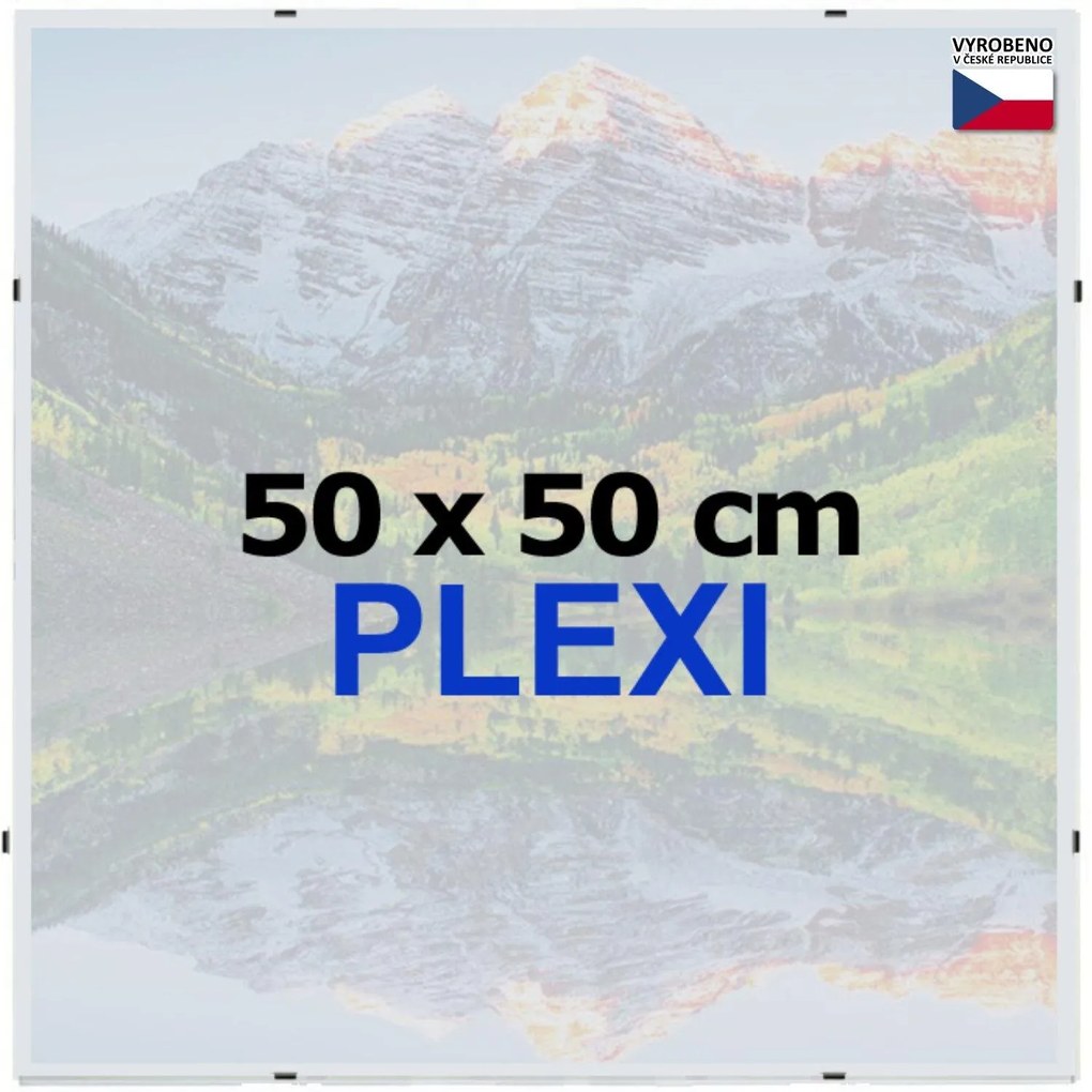 Příslušenství k puzzle bfhm rám na puzzle euroclip, 50 x 50 cm, plexisklo