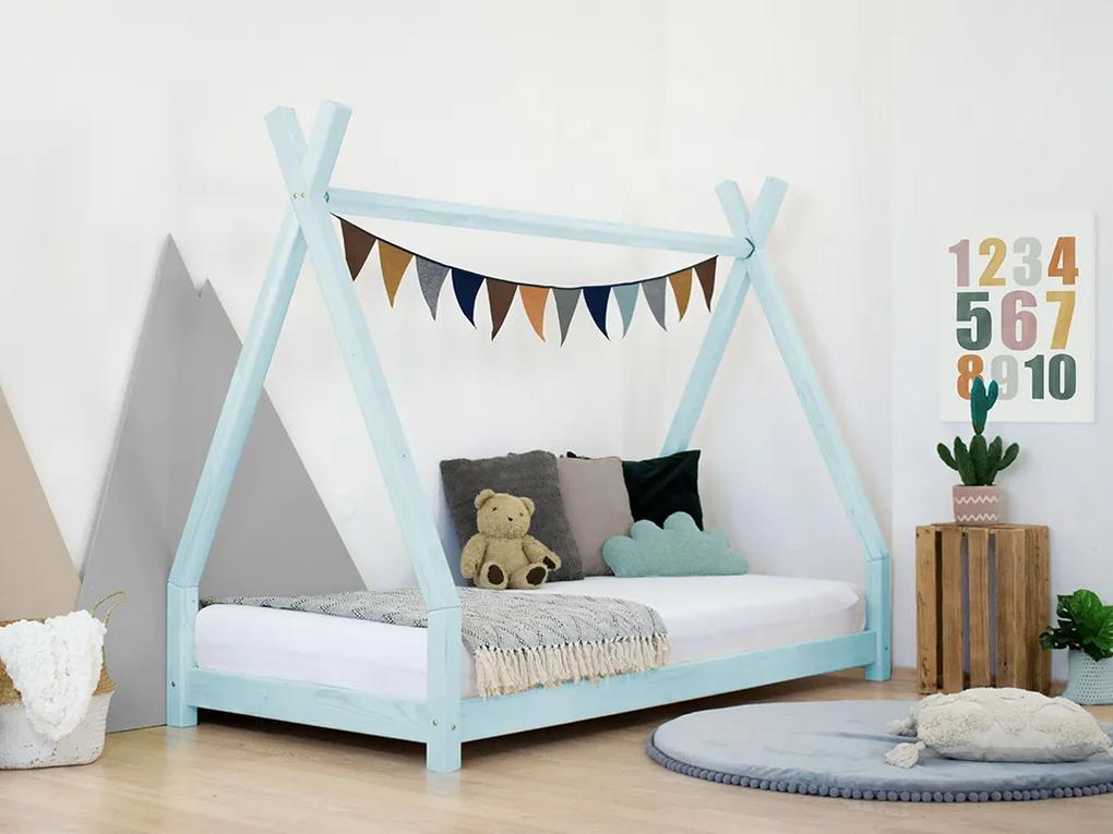 Benlemi Dětská domečková postel NAKANA Barva: Béžová, Rozměr: 90 x 200 cm
