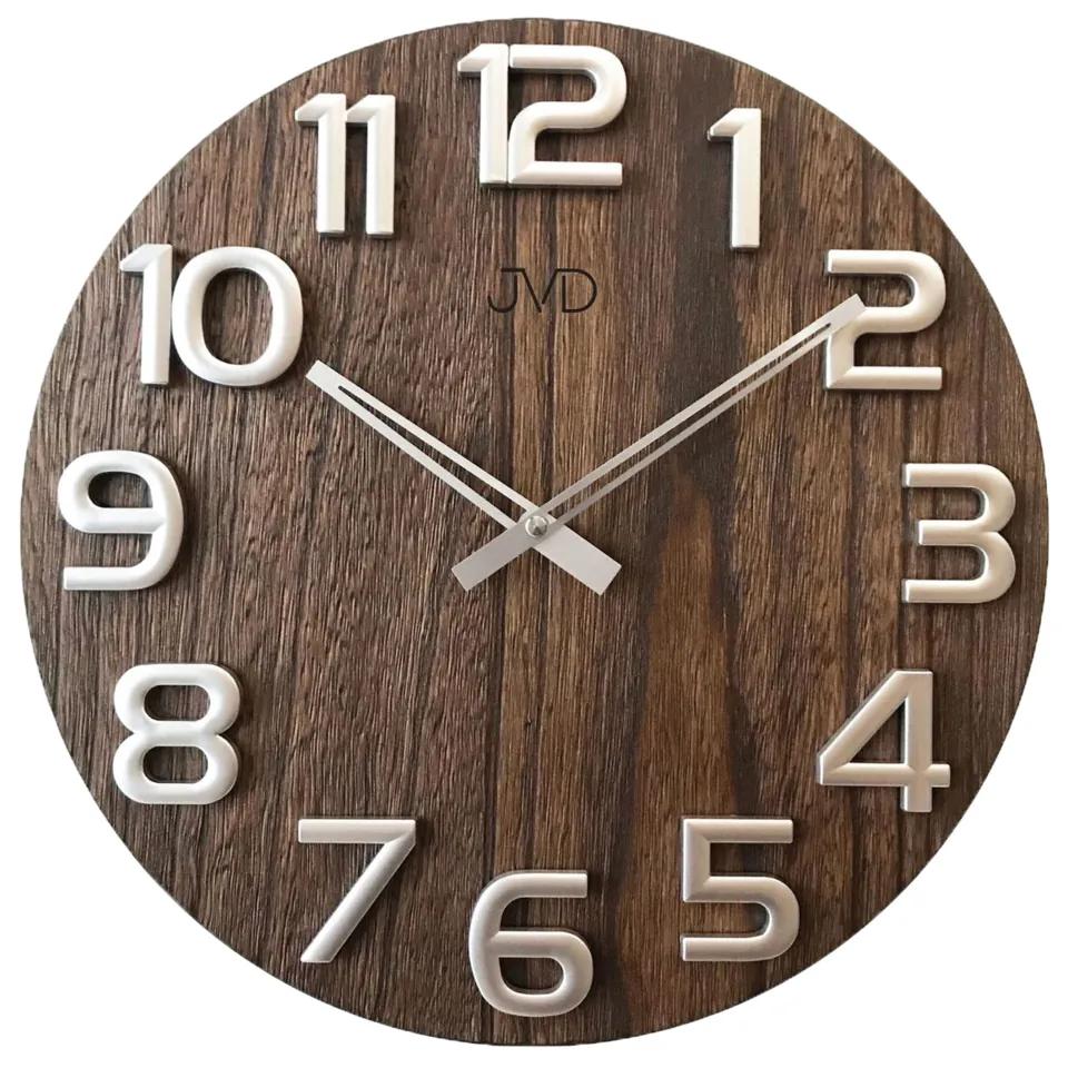 JVD Dřevěné nástěnné hodiny dřevěné JVD HT97.3