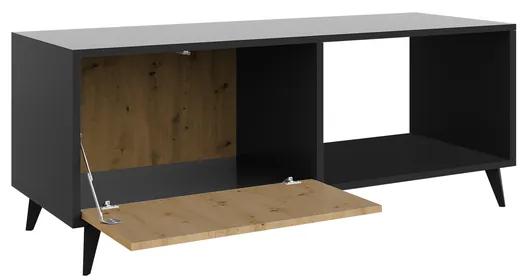 Konferenční stolek Oksawi 1K, Barva dřeva: dub artisan / černý