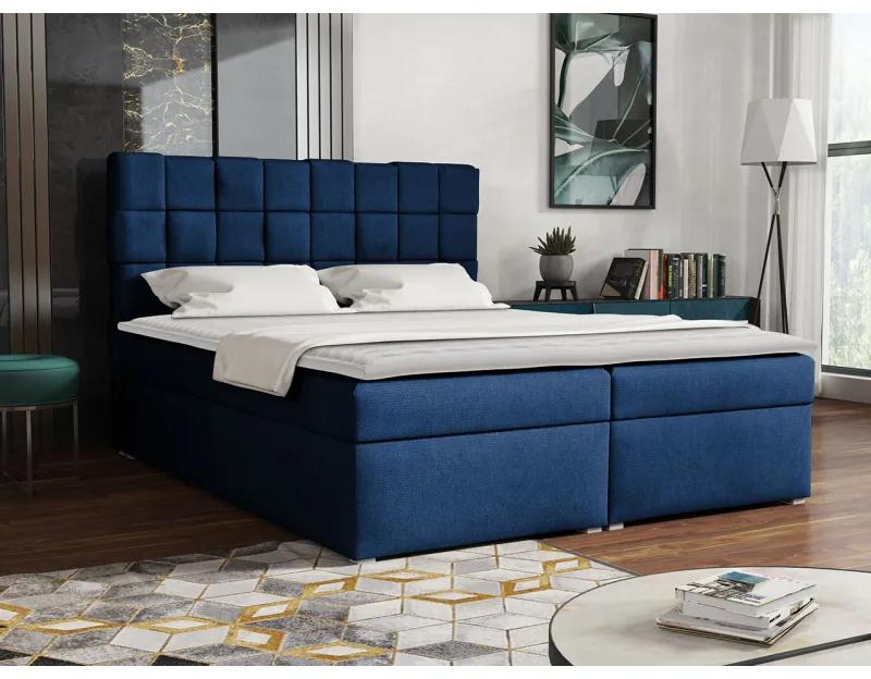 Kontinentální postel Kinec Box, Rozměr postele: 160 x 200 cm, Potah: Kronos 35