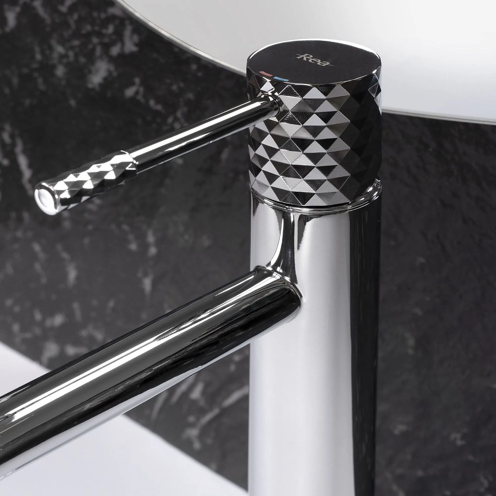 Rea Lungo Diamond, vysoká umyvadlová baterie h-300, chromová, REA-B4636