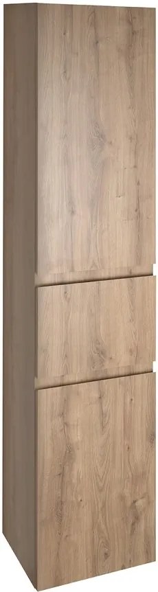 Aqualine Aqualine, ALTAIR vysoká skříňka s košem 40x184x31cm, dub emporio, AI485L
