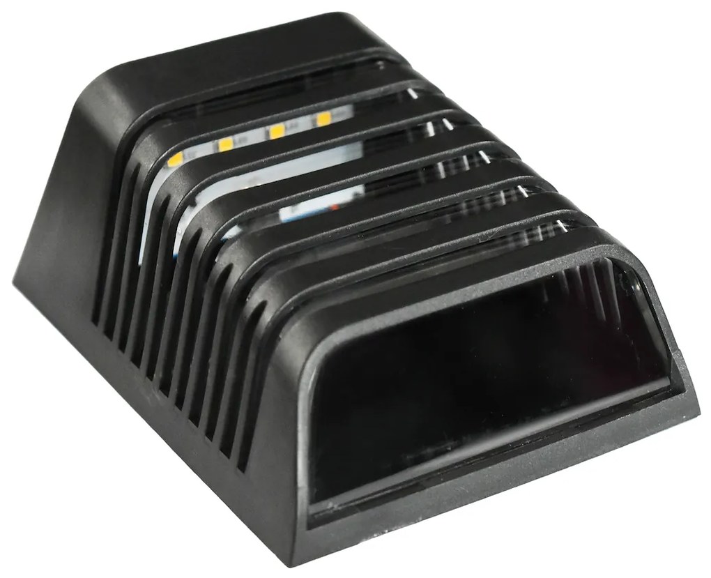 Exteriérové solární nástěnné LED svítidlo Strip, 1x LED 0,12w, černá